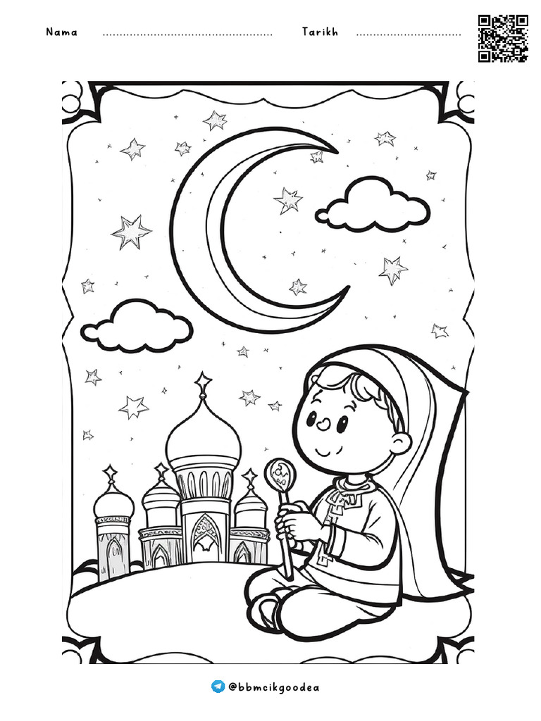 Ramadan Coloring Pages-Kids 21-30 | PDF