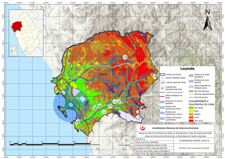 Mapa de Areas Probables Con Susceptibilidad de Mov de Masa | PDF