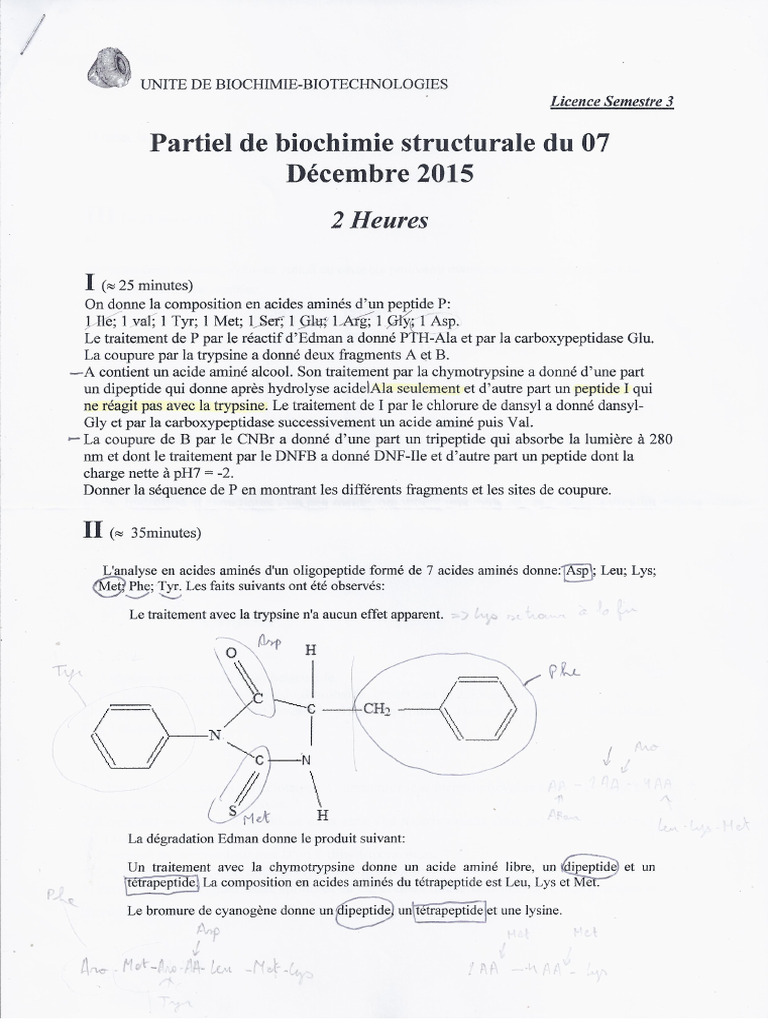 CC Biochimie Structural | PDF