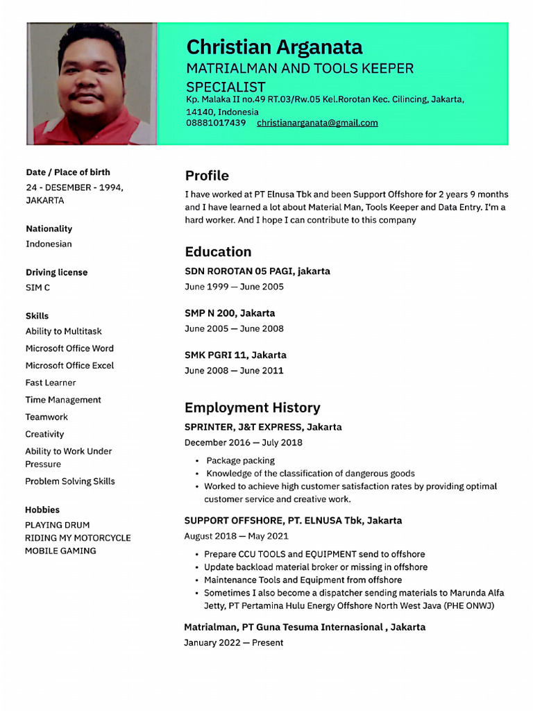 My New CV 2023. | PDF