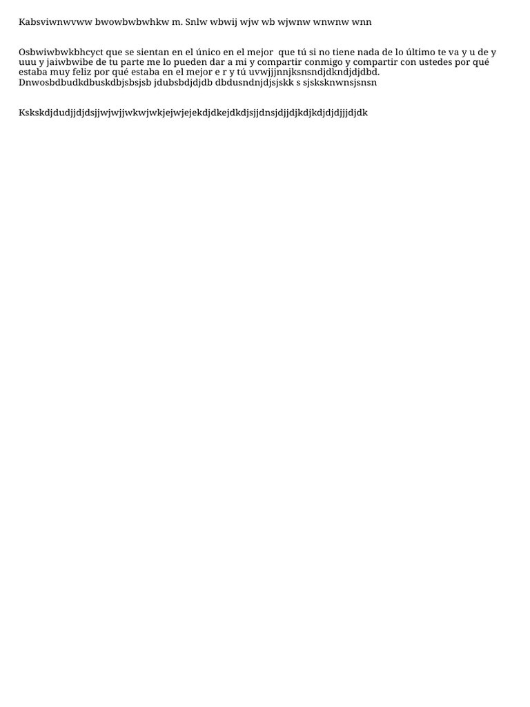 Documento de texto aleatorio y sin sentido | PDF