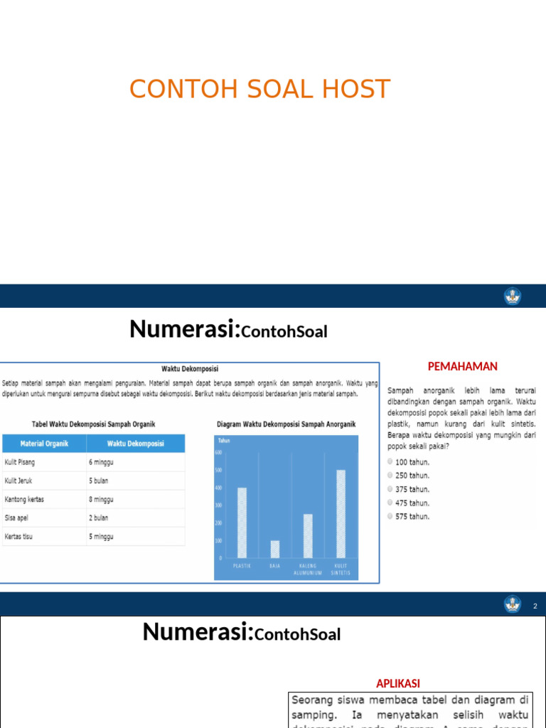 Contoh Soal HOST | PDF