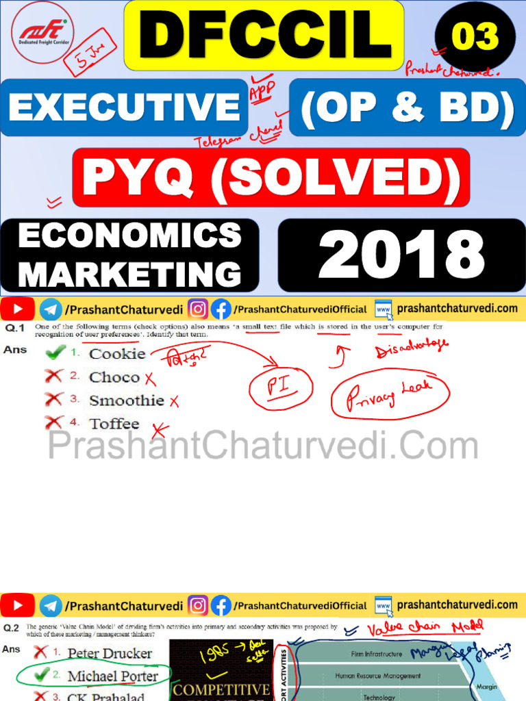 PDF 03 - Dfccil Solved Pyq (Economics) | PDF | Business | Finance ...