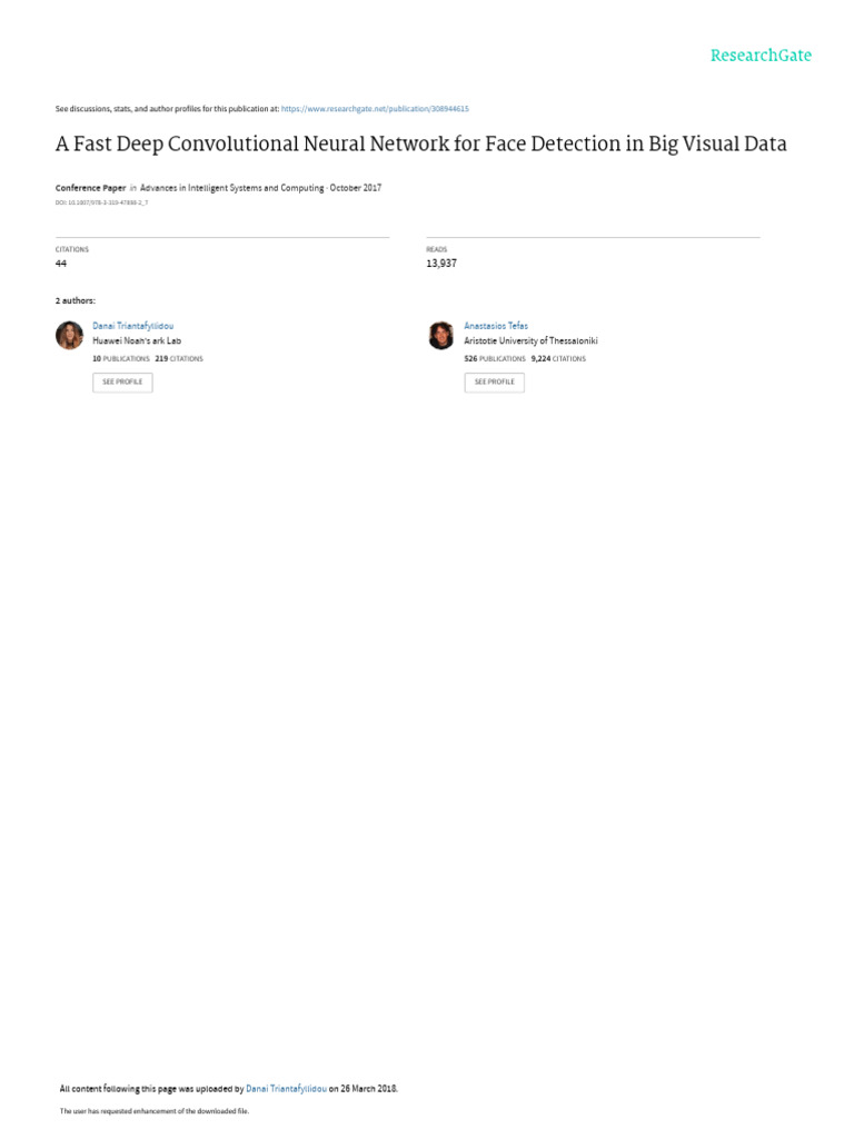 Fast Deep Convolutional Face Detection in The Wild Exploiting Hard Sample Mining | PDF ...
