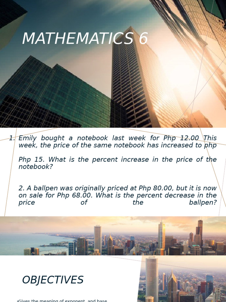 Mathematics 6 q2w6 | PDF