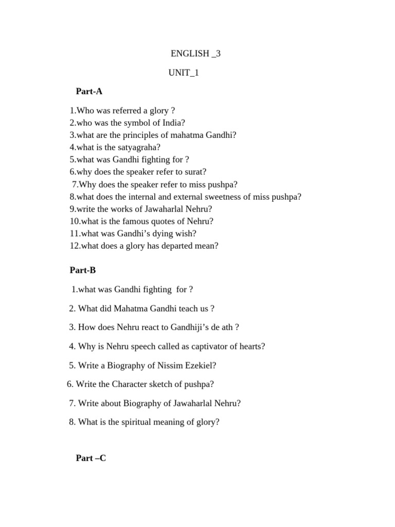 Question Bank BPES II | PDF | Paragraph