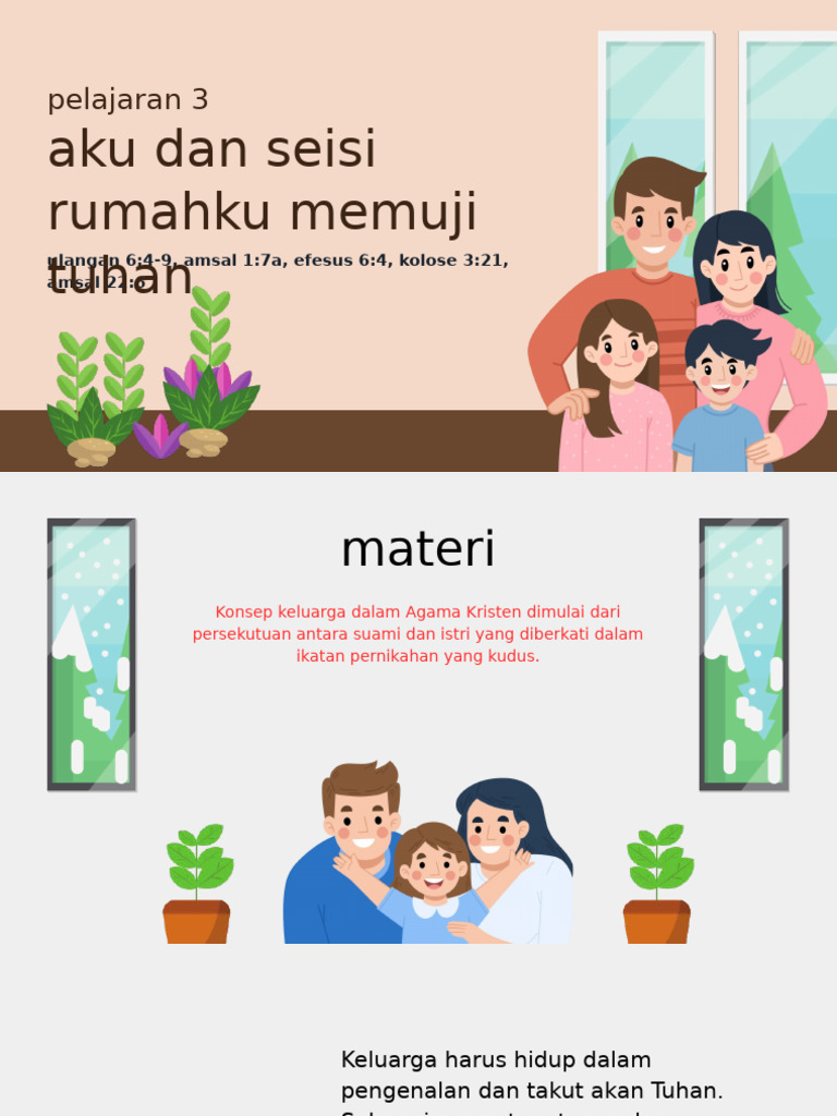 Pelajaran 3 Kls X AKU DAN SEISI RUMAHKU MEMUJI TUHAN | PDF