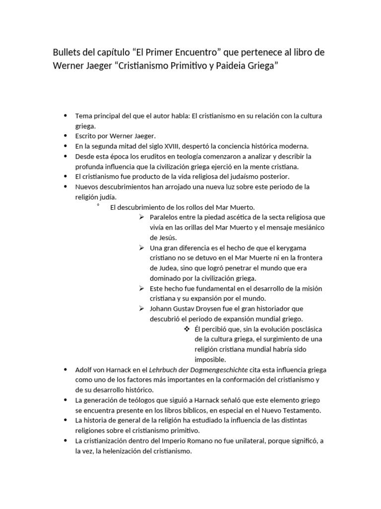 Bullets Primer Capitulo | PDF | Pablo el apóstol | Jesús