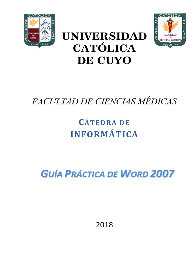 Guia Practica Word2007 | PDF | Botón (Computación) | Ventana (informática)