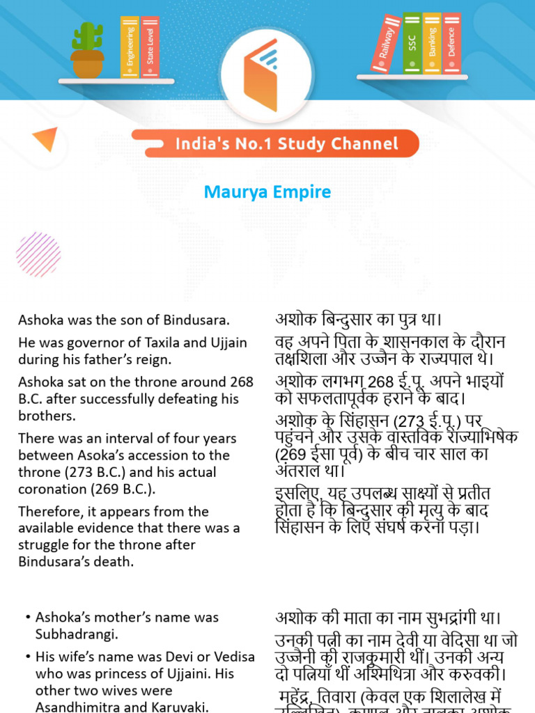 Mauryan Empire | PDF