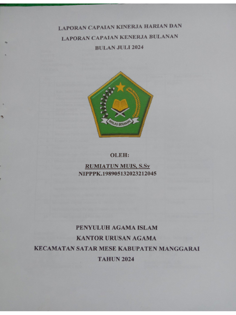 RHK 1 (Juli-Sept 2024) | PDF