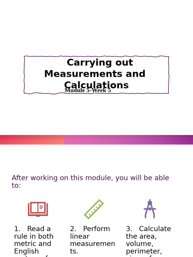 MODULE 5 (1) | PDF | Area | Foot (Unit)