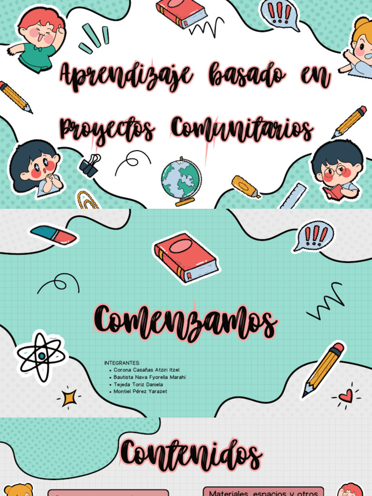 Aprendizaje Basado en Proyectos Comunitarios | PDF | Evaluación | Maestros