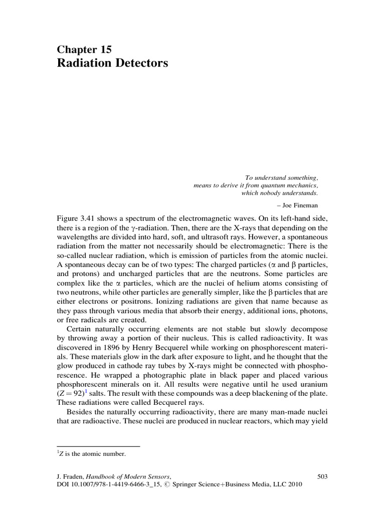 N15-Radiation Detectors | PDF