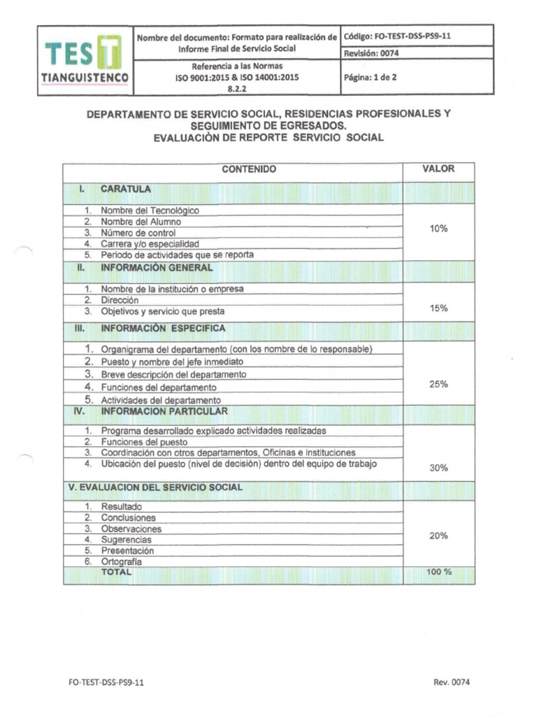 Formato para Informe Final | PDF