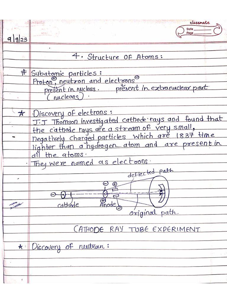 4. Structure of atom | PDF
