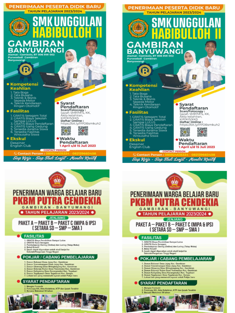 Brosur SMK Dan PKBM | PDF