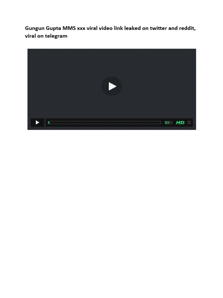 Gungun Gupta MMS XXX Viral Video Link Leaked On Twitter and Reddit ...