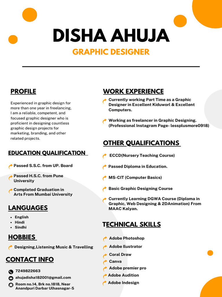 Disha Ahuja Resume | PDF