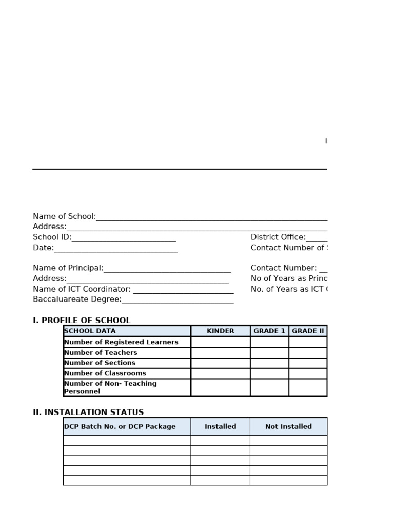 Updated Up To DCP 2024 Central Office DCP Monitoring Tool For Monthly Updating and Filing School ...