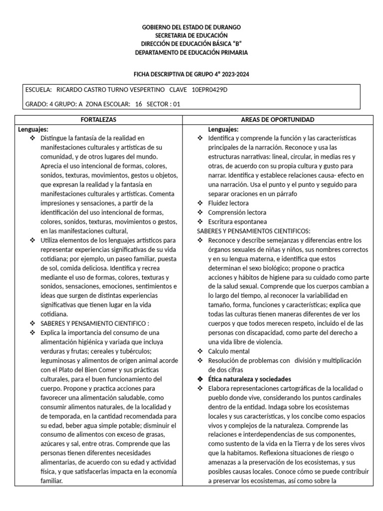 Ficha Descriptiva Final2024 Ricardo Castro | PDF | Alimentos | Naturaleza Ficha Descriptiva Final2024 Ricardo Castro | PDF | Alimentos | Naturaleza
