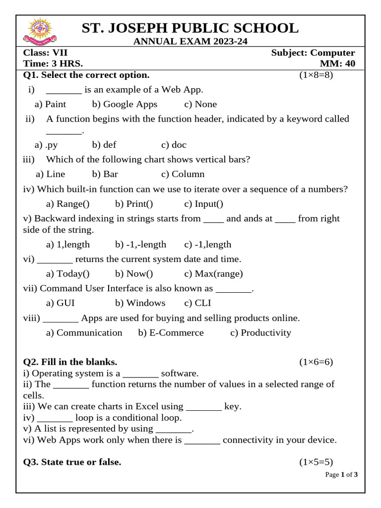 8 Computer-Qs | PDF | Graphical User Interfaces | Command Line Interface