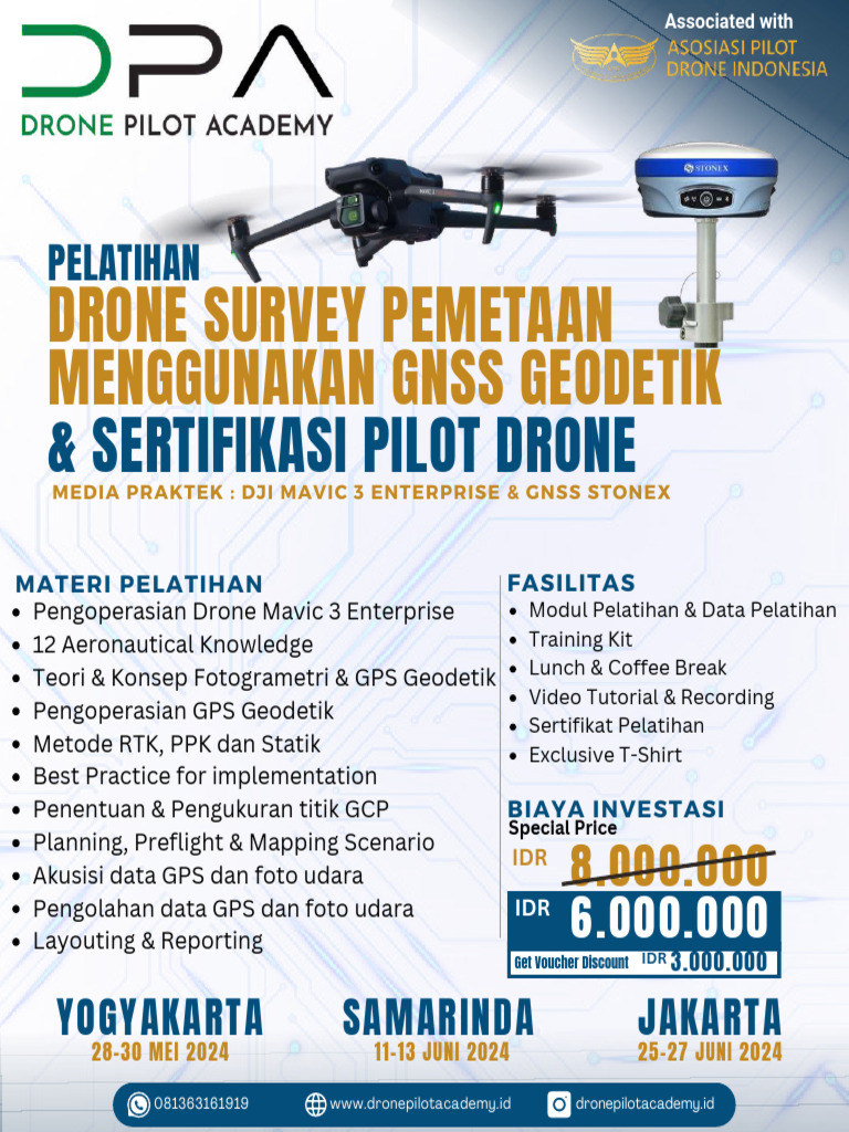 Drone Pilot Academy - Reguler Mapping & RPC Training 2024 | PDF