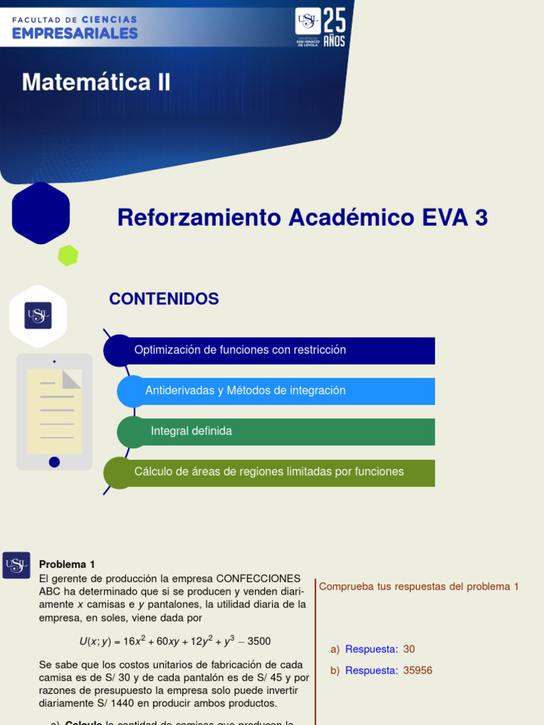 TRef Acad EVA3 Mate 2 | PDF | Integral | Análisis matemático