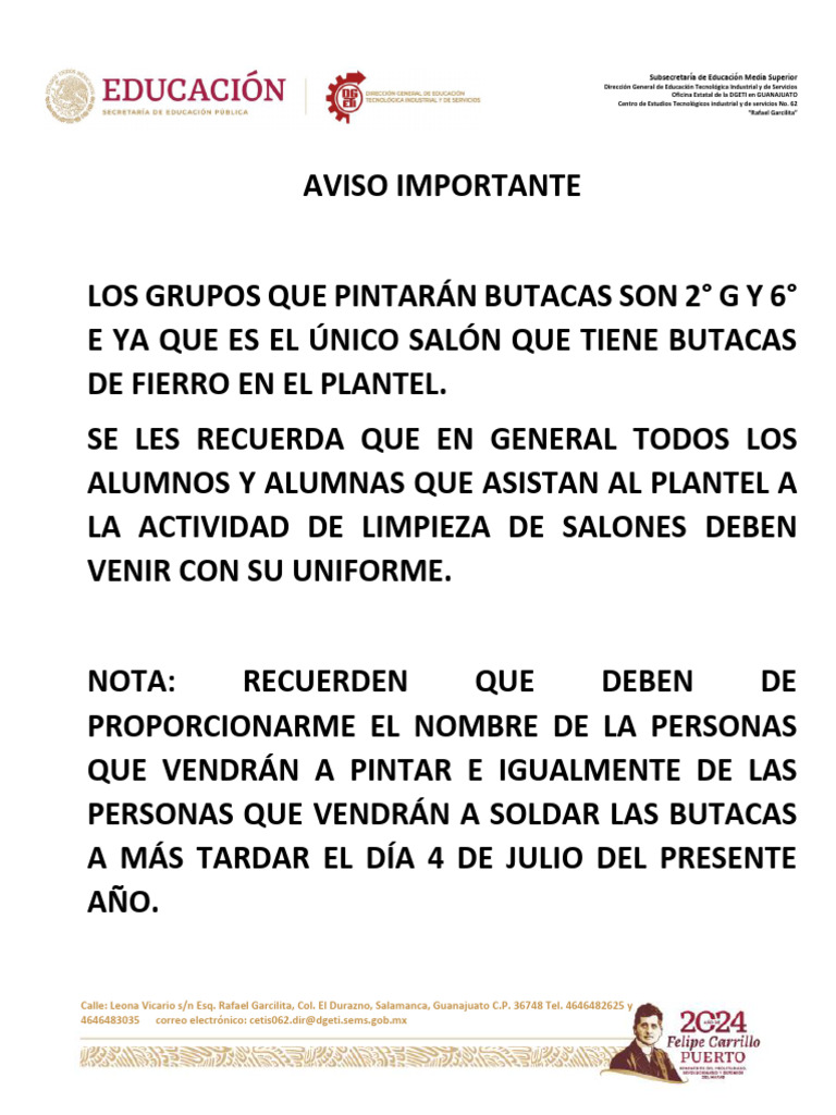 Aviso | PDF
