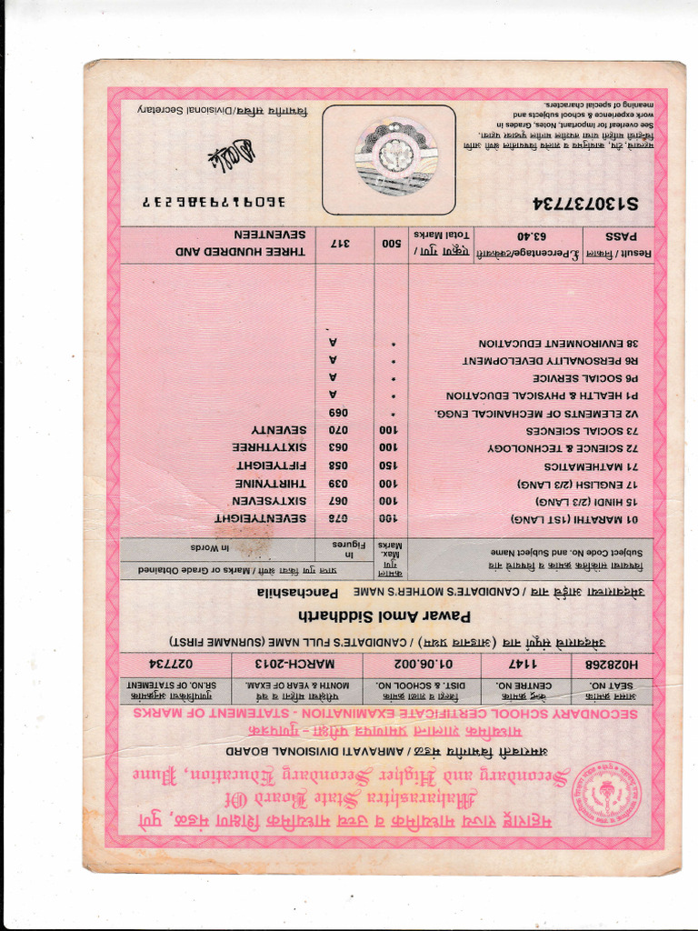 10th or Equivalent Examination Proof | PDF