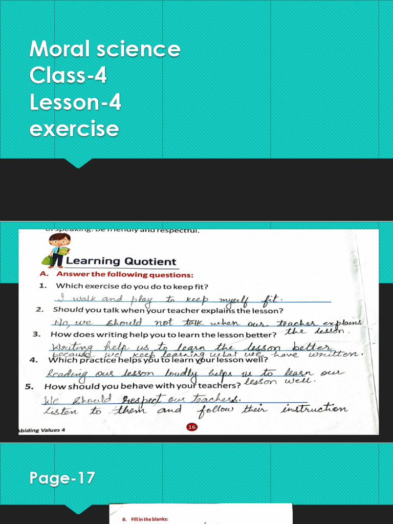 Class 4 Moral Science | PDF