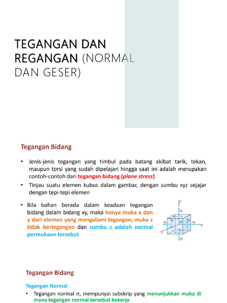 Mekban Tegangan Dan Regangan | PDF