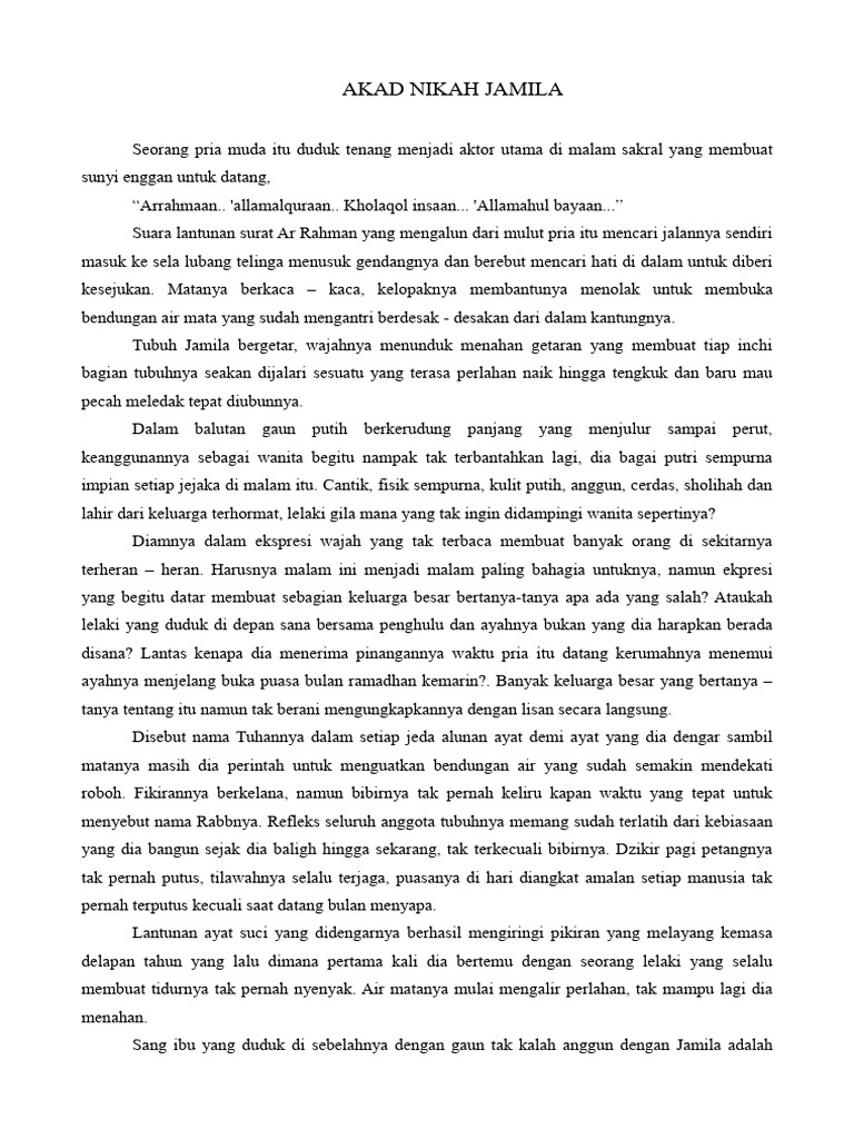 Akad Nikah Jamila | PDF | Puisi