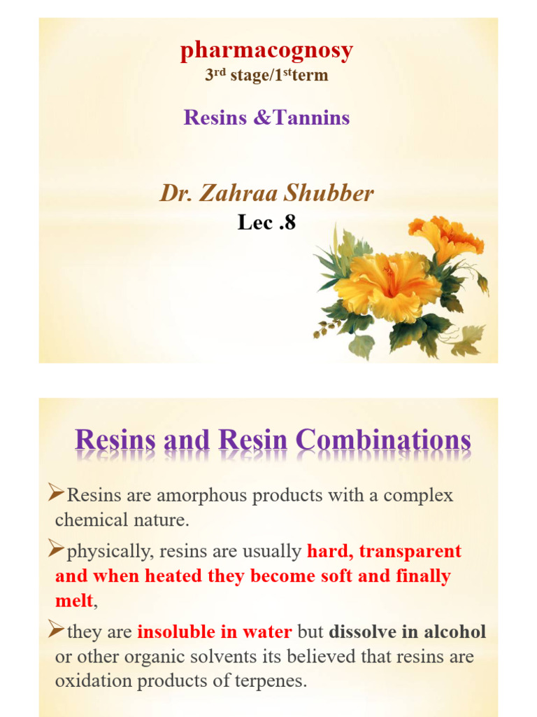 Resin PDF | PDF | Resin | Polyphenol