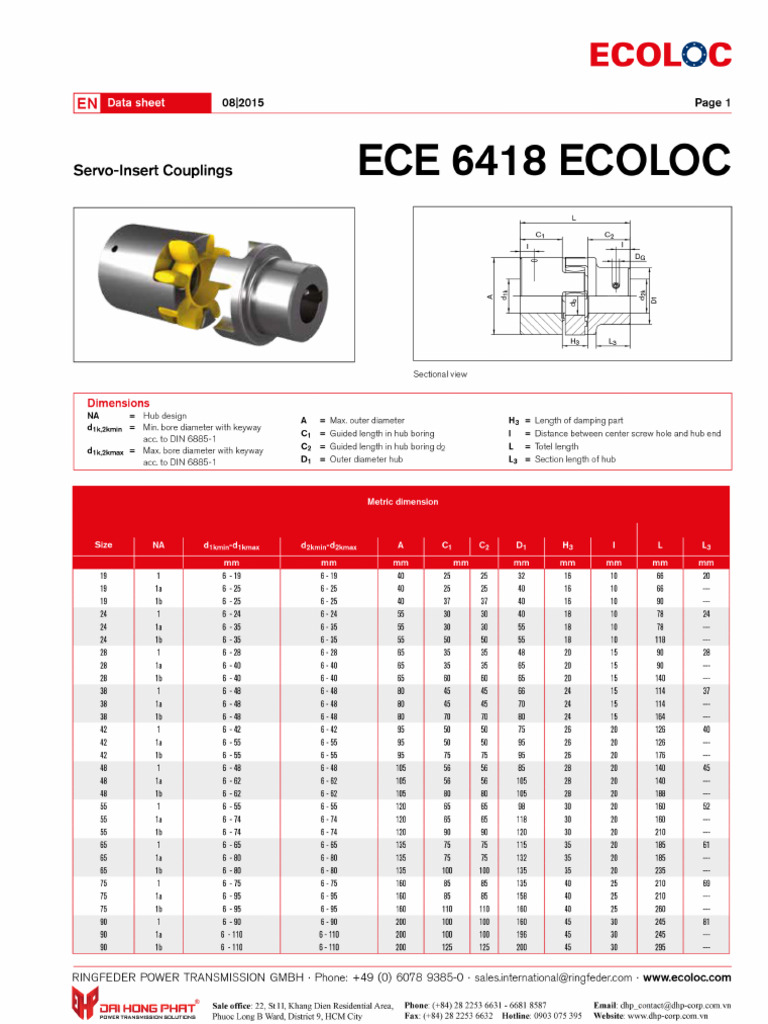 Ecoloc Servo Insert Couplings ECE 6418 EN | PDF