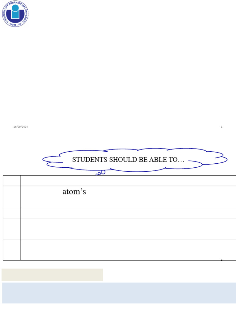 Lec 3 - Atom, Molecules and Ions Sent | PDF | Atomic Orbital | Energy Level