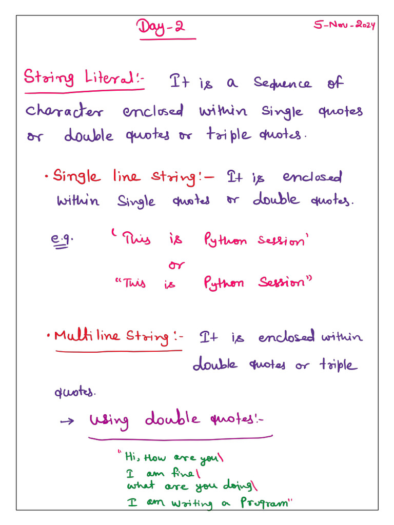 Day 2 Notes Pdf