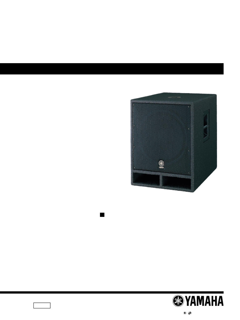 Yamaha SW500 Subwoofer Service Manual | PDF | Amplifier | Operational ...