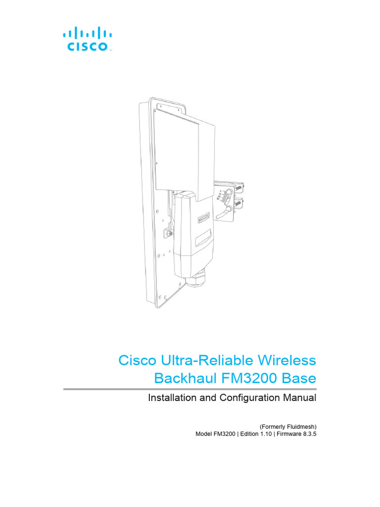 Cisco Urwb fm3200 Base Usermanual | PDF | Computer Network | Ip Address