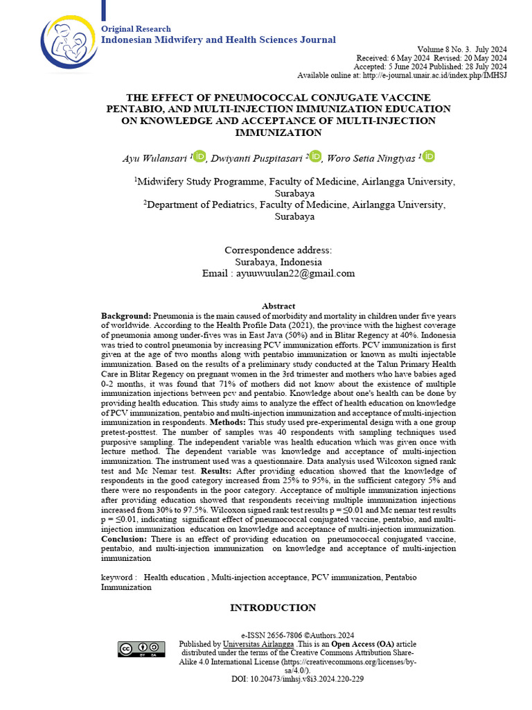 220 229 | PDF | Vaccination | Public Health