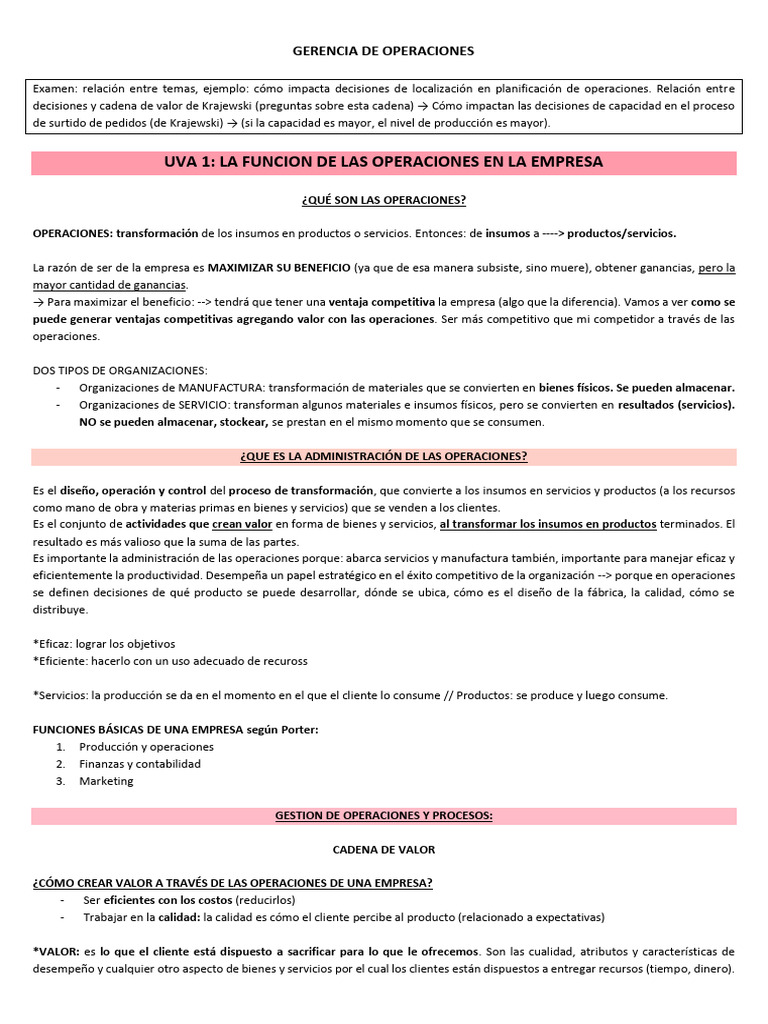 Apuntes Gop | PDF | Calidad (comercial) | Business