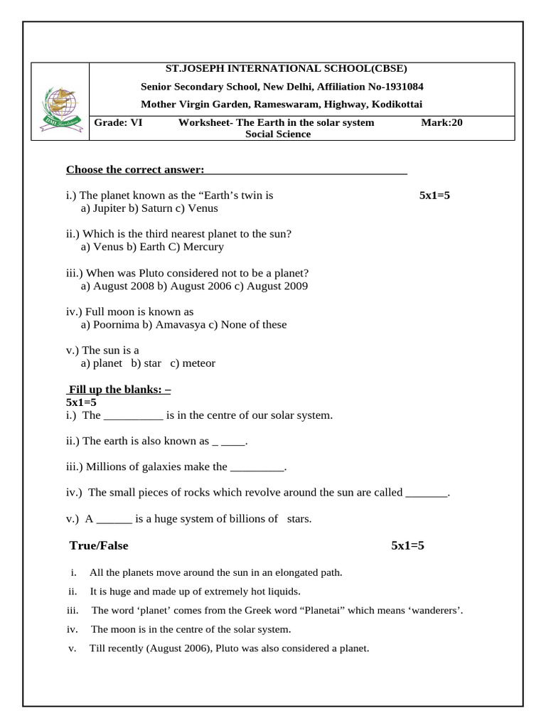 Grade 6 Worksheet Social | PDF | Social Science | Young Adult