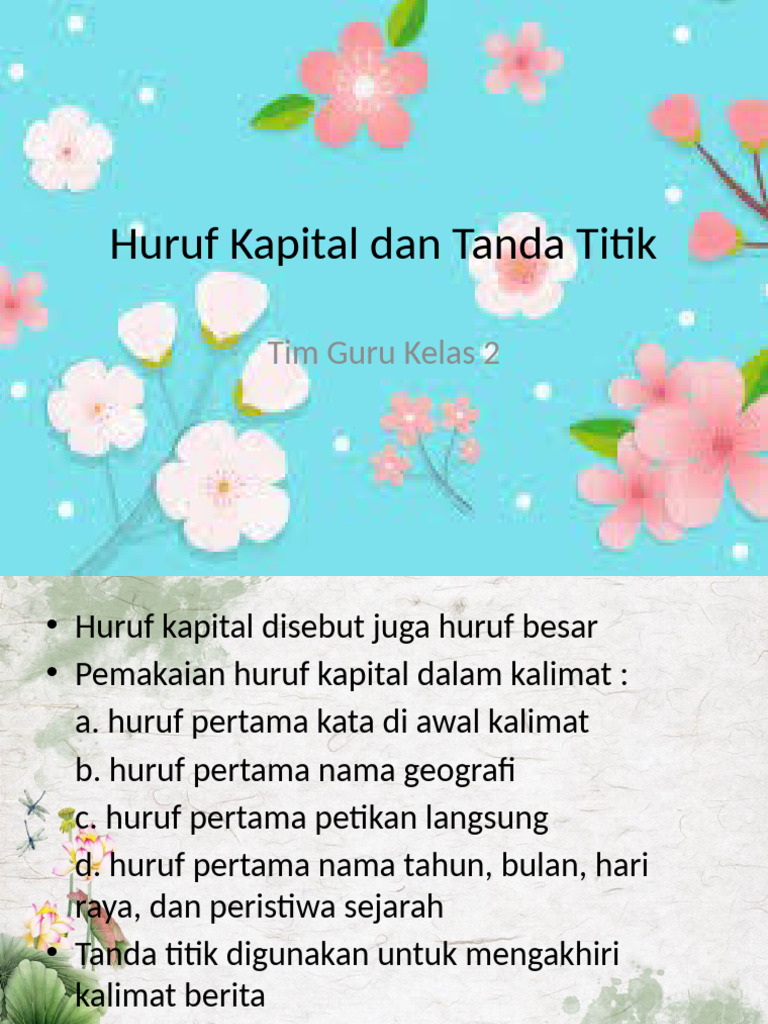 Panduan Huruf Kapital dan Tanda Titik | PDF