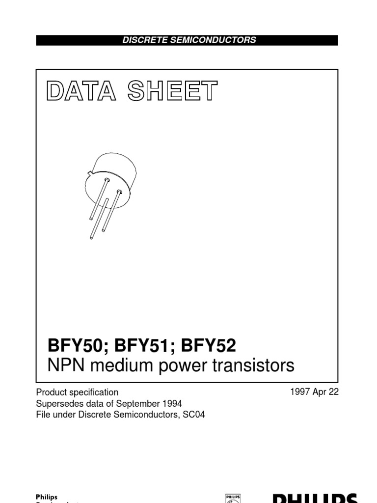 BFY51 | PDF | Bipolar Junction Transistor | Transistor