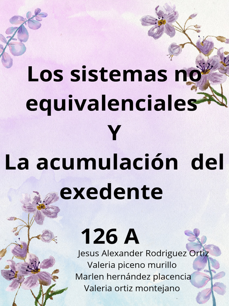Los Sistemas No Equivalenciales Y La Acumulación Del Expediente - 20241028 - 185807 - 0000 | PDF ...