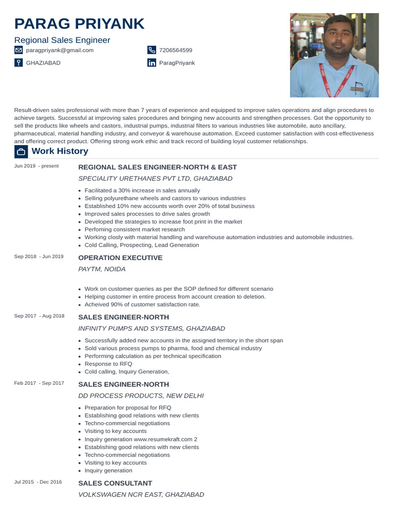 Naukri PARAGPRIYANK8y 0m | PDF | Sales | Business