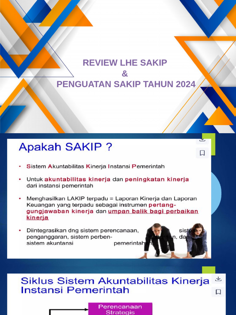 Review SAKIP dan Penguatan Inspektorat 2024 | PDF