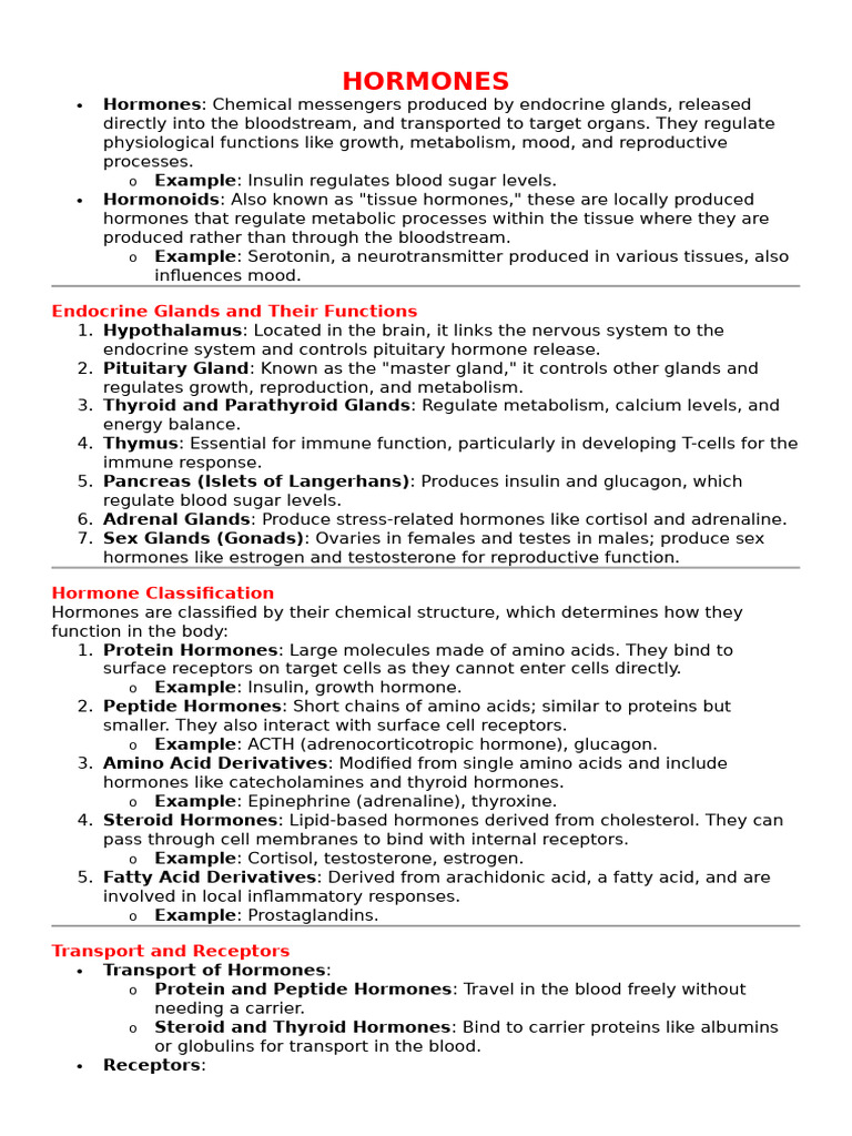 Hormones and Acid-Base Balance | PDF | Hormone | Endocrine System
