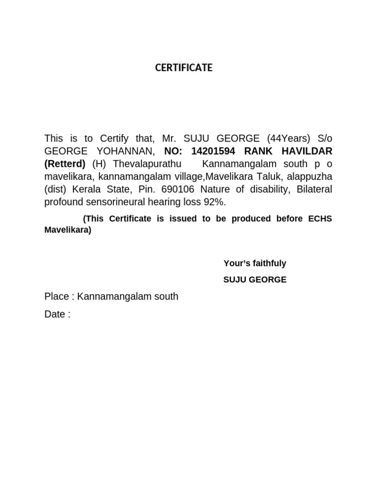 Echs Certificate DTP | PDF