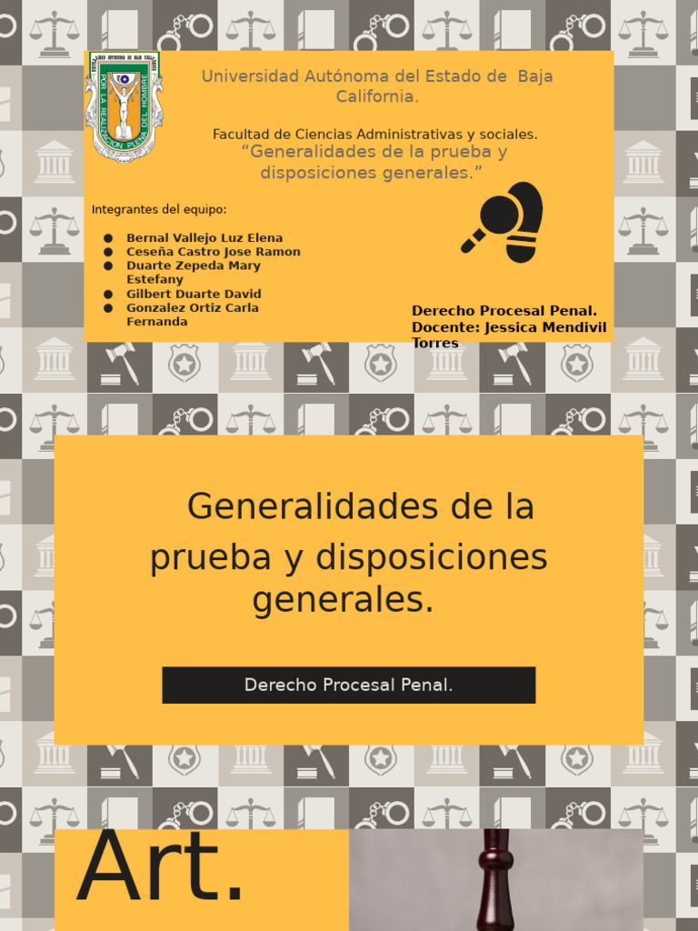 Generalidad de La Prueba | PDF | Ley procesal | Sentencia (ley)